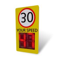China NobTra NBTR88-S30-A Solar LED Radar Speed Sign with 1-250 KM/H Detection Range and IP54 Rating for sale