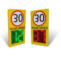 China NobTra NBTR88-S30-A Solar LED Radar Speed Sign with 1-250 KM/H Detection Range and IP54 Rating for sale