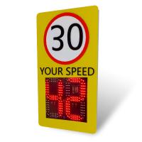 China Solar LED Radar Speed Sign with 150m Detection Range and Phone APP Control - 530×960×72mm, 20KG for sale