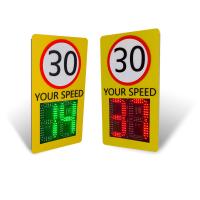 China Solar LED Radar Speed Sign with 150M Detection Range and Phone APP Control for Traffic Management for sale