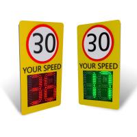 China Solar LED Radar Speed Sign with 150m Detection Range and Phone APP Control - 530×960×72mm, 20KG for sale