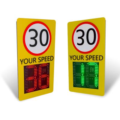 China Solar LED Radar Speed Sign with 150m Detection Range and Phone APP Control - 530×960×72mm, 20KG for sale
