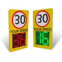 China Solar Radar Speed Warning Sign with 200m Detection Range and Customizable 30-60 km/h Limit Display for sale