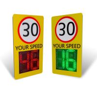 China Solar LED Radar Speed Sign with 150m Detection Range, IP54 Waterproof Rating and ±1 km/h Accuracy for Traffic Safety for sale