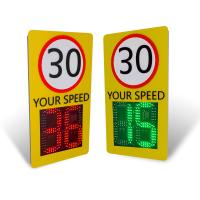 China Solar LED Radar Speed Sign with 150m Detection Range, IP54 Waterproof Rating and ±1 km/h Accuracy for Traffic Safety for sale