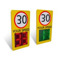 China Solar LED Radar Speed Sign with 150+ Meter Detection, IP54 Waterproof Rating and Mobile App Control for sale