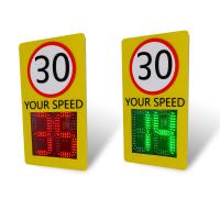 China Solar LED Radar Speed Sign with 150+ Meter Detection, IP54 Waterproof Rating and Mobile App Control for sale