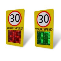 China Solar LED Radar Speed Sign with 250 KM/H Detection Range and IP54 Waterproof Rating for Traffic Management for sale