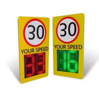 China Millimeter Wave Radar Solar LED Speed Display with 150m Detection Range and 1-250 km/h Measurement for sale