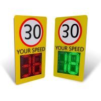 China Millimeter Wave Radar Solar LED Speed Display with 150m Detection Range and 1-250 km/h Measurement for sale