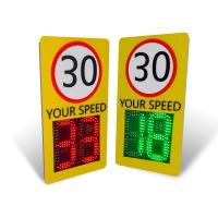 China Solar LED Radar Speed Sign with 150+ Meter Detection, IP54 Waterproof Rating and Mobile App Control for sale