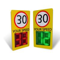 China 150M Detection Solar LED Radar Speed Sign with 250 km/h Range and Wireless 433MHz Communication for sale