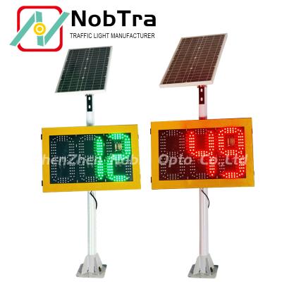 China IP54 Solar Powered Radar Speed Display Sign with 0-250 KM/H Detection Range and 585 LED Display for sale