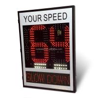 China Radar Speed limit Sign with Green Red Colors Radar Detection Distance With 200 Meters for Safe Drive for sale