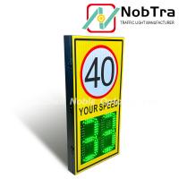 China Power Source 220VAC Digital Speed Limit Signs Traffic Sign Temperature Range -40°C To 60°C Suitable for Various Road Conditions for sale