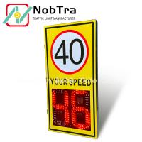 China Remote Control Solar Powered Radar Speed Signs with Integrated Radar and 140 Pcs LED Quantities for sale