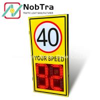 China Remote Control Solar Powered Radar Speed Signs with Integrated Radar and 140 Pcs LED Quantities for sale