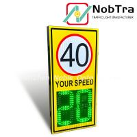 China Modulation Method W Waveform Detects Moving Vehicles Solar Powered Radar Speed Signs with Remote Control and Speed Violation Alert for sale