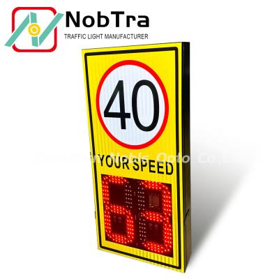 China NBTR88-S30-S Digital Speed Limit Sign with 480x960mm Display, IP54 Waterproof Rating for Traffic Safety for sale