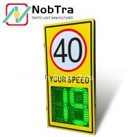 China Solar Powered Radar Sign with Temperature Display for sale