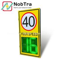 China Solar Powered LED Speed Sign with Integrated Radar Detector for sale