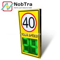 China LED Display Type Solar Powered Radar Speed Signs with 140 Pcs LED Quantities MAX 36W for sale