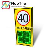 China LED Display Type Solar Powered Radar Speed Signs with 140 Pcs LED Quantities MAX 36W for sale
