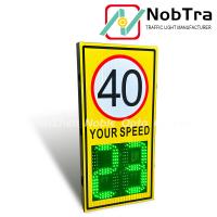 China Standard 200m Detection Distance Radar LED Speed Display Sign Solar for sale