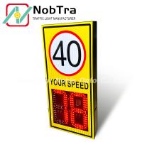 China NobTra NBP10-L4-P Radar Speed Sign with 150m Detection Range and Solar/AC Power Options for Traffic Safety for sale