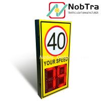 China LED Display Type Radar Feedback Sign Solar featuring 60 Watt Solar Panel and Solar 12V or AC 220V Power Source for Road Monitoring for sale
