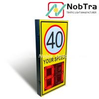 China LED Display Radar Sensors Speed Sign Speed Limit 1-99kmh Durable Accurate Traffic Monitoring Equipment for sale