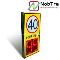 China LED Display Type Radar Feedback Sign Solar featuring 60 Watt Solar Panel and Solar 12V or AC 220V Power Source for Road Monitoring for sale