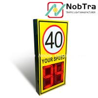 China LED Display Type Radar Feedback Sign Solar featuring 60 Watt Solar Panel and Solar 12V or AC 220V Power Source for Road Monitoring for sale