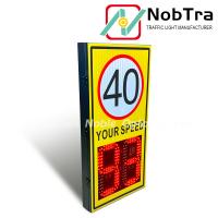 China Solar Powered LED Speed Sign with Integrated Radar Detector for sale