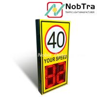 China Solar Powered LED Speed Sign with Integrated Radar Detector for sale