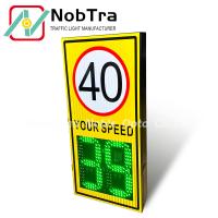 China IP 54 Radar Feedback Speed Limit Sign Traffic Detector with Solar and AC Power for sale