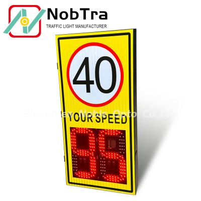 China NobTra NBP10-L4-P Radar Speed Sign with 150m Detection Range and 480×960mm Housing for sale