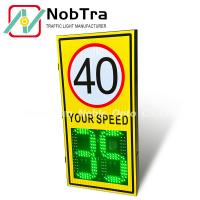 China Solar Powered LED Radar Speed Limit Sign with Lithium Battery and IP54 Rating for sale