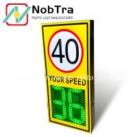 China Solar Powered LED Radar Speed Limit Sign with Lithium Battery and IP54 Rating for sale