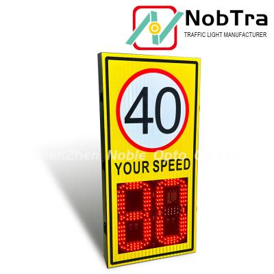 China NobTra NBP10-L4-P Radar Speed Sign with 150m Detection Range and Wireless App Control for Traffic Safety for sale