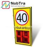 China IP 54 Radar Feedback Speed Limit Sign Traffic Detector with Solar and AC Power for sale