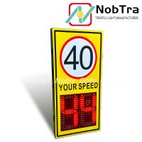 China Solar Radar Speed Sign IP54 Weatherproof Lithium Battery Stock Options for sale