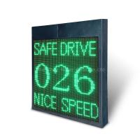China Pole Mount Solar Powered Radar Speed Signs for Quick and Easy Installation Display Color Red And Green for sale