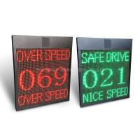 China Pole Mount Solar Powered Radar Speed Signs for Quick and Easy Installation Display Color Red And Green for sale