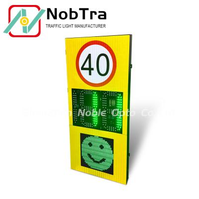 China IP54 Weatherproof Solar Powered Radar Speed Signs Featuring Overspeed Value Setting 1 to 199 and Brightness 10 for Speed Control for sale