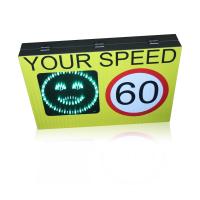 China Customizable Solar Powered Radar Speed Signs LED Color Red And Green Remote Connectivity Though The PC Software With A 4G Router for sale