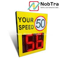 China More Than 300 Meters Visibility Range Digital Speed Limit Signs With IP54 Waterproof Level and Radar Detection Distance 200 Meters for sale