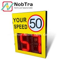 China More Than 300 Meters Visibility Range Digital Speed Limit Signs With IP54 Waterproof Level and Radar Detection Distance 200 Meters for sale