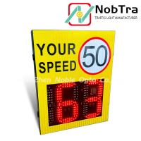 China Phone App Operated 2 Color Speed Limit Signs Offering Speed Measurement Range 1KMH 250KMH Designed for Accurate Vehicle Speed Monitoring for sale
