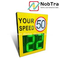 China 2.5 to 4 Meters Install Height Digital Speed Limit Signs With Mounting Brackets Radar Detection Distance 200 Meters Ideal For Traffic Control for sale